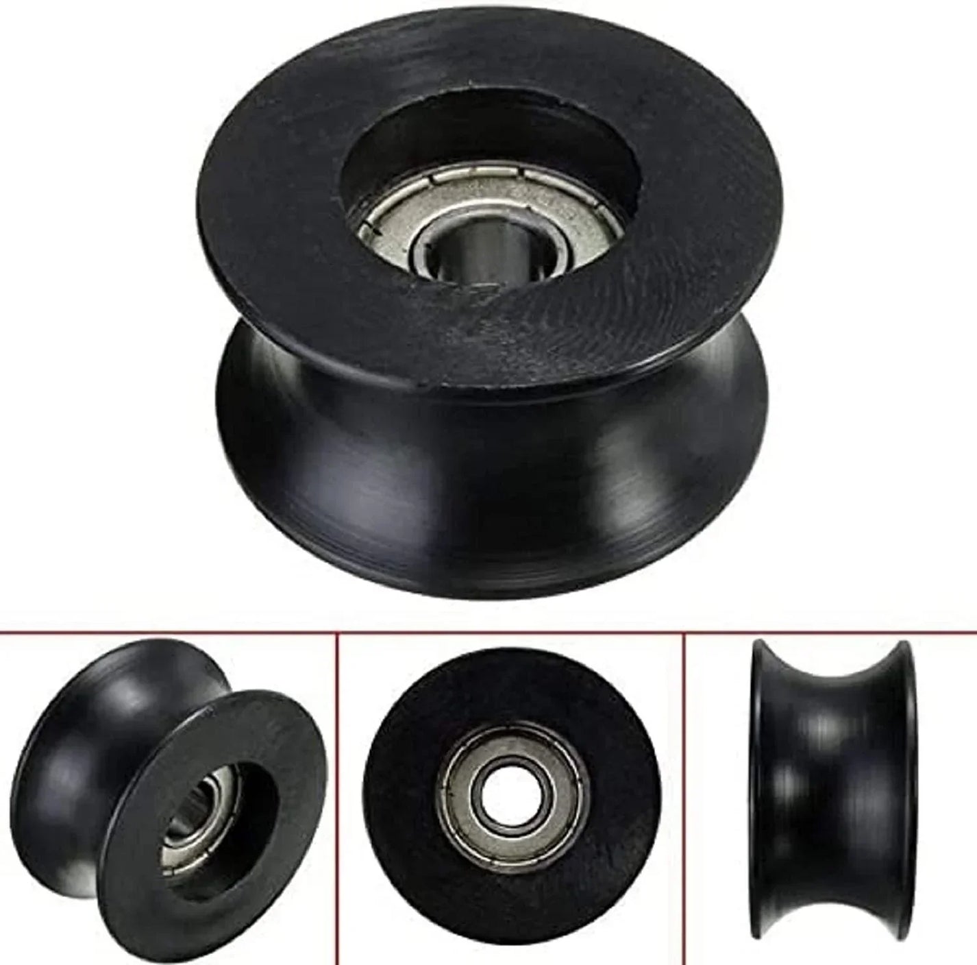 Nylon U-Groove Pulley Wheels – Silent, Heavy-Duty Bearing – Beeplastic