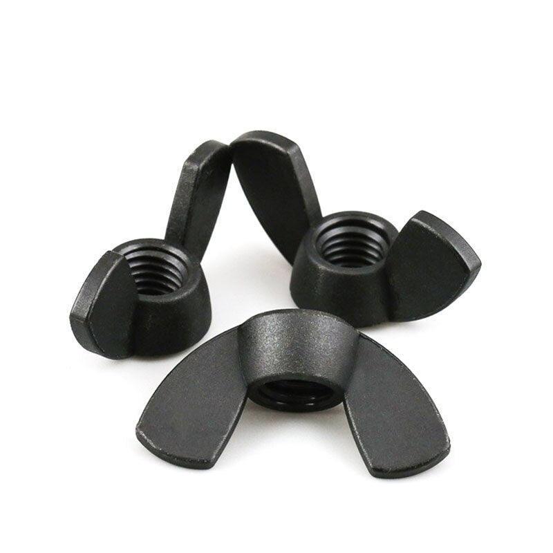 M3–M12 Nylon Wing Nuts – Black & White Plastic Fasteners – Beeplastic