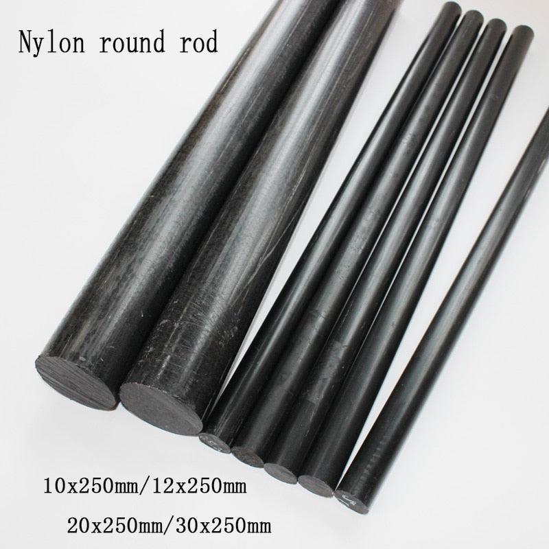Black PA6 Nylon Rods - 10mm to 30mm x 250mm – Beeplastic
